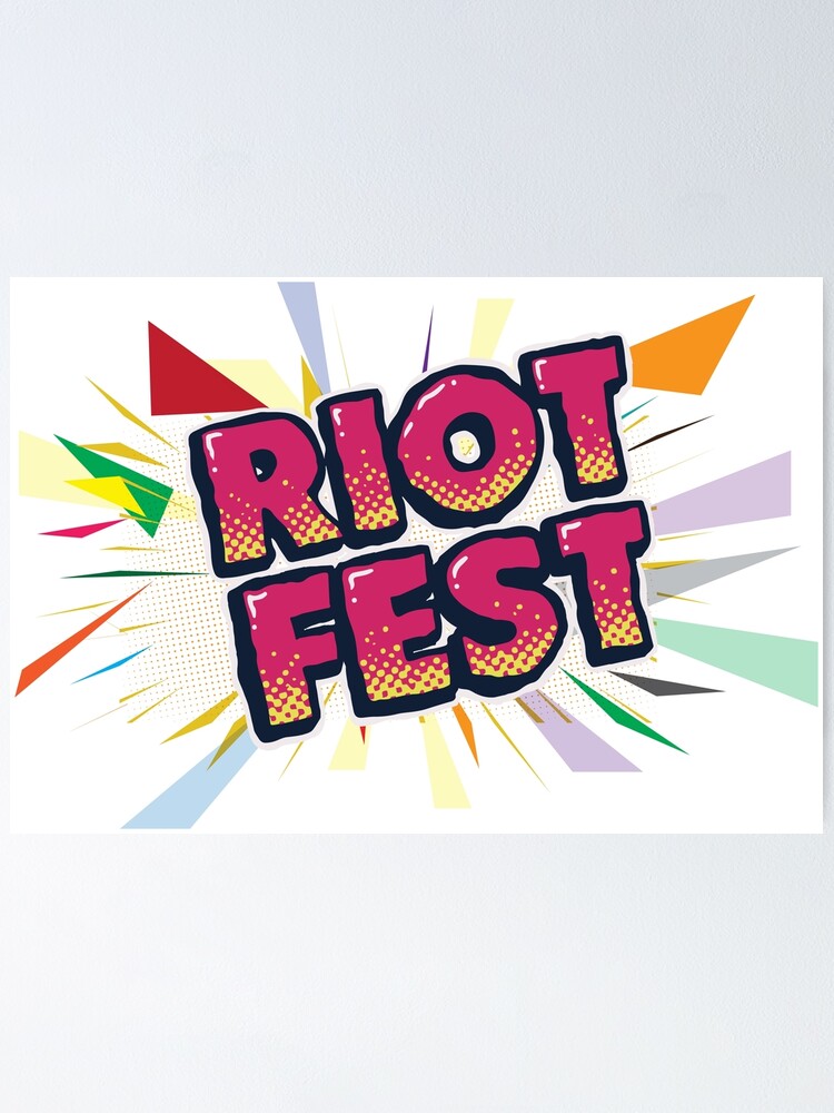 "Riot fest " Poster for Sale by smkworld | Redbubble