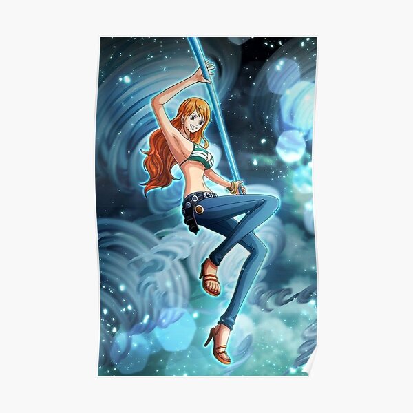 Nami One Piece Poster For Sale By Shonnawener Redbubble