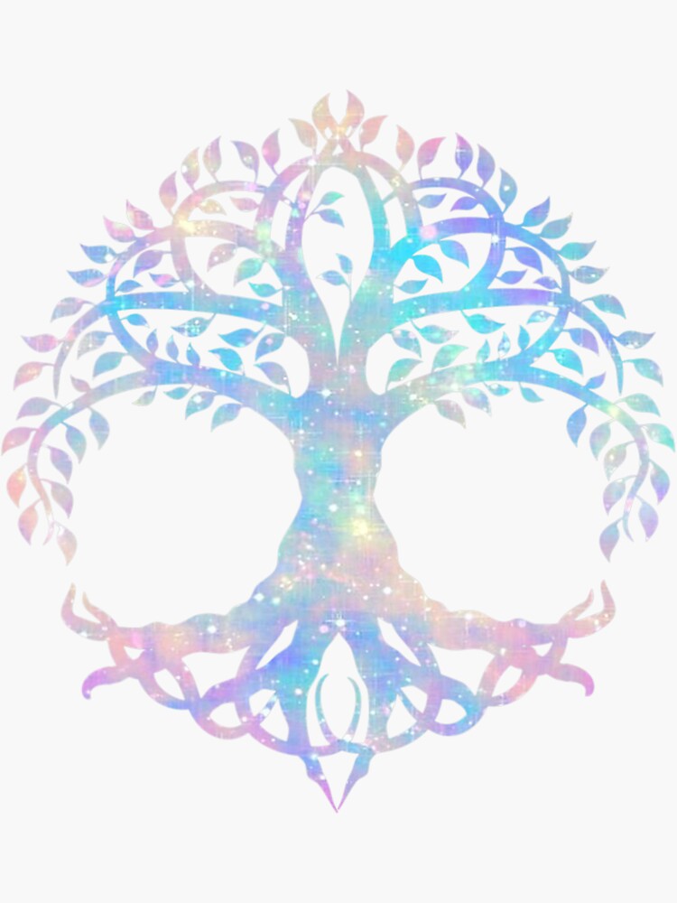 "Tree Of Life Symbol Colour Yoga Meditation Celtic" Sticker for Sale by ...