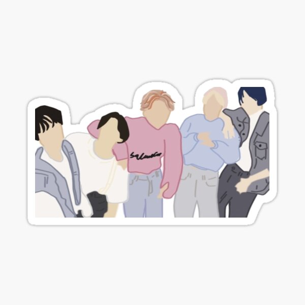 "TXT Blue Hour" Sticker for Sale by hyukastickers | Redbubble
