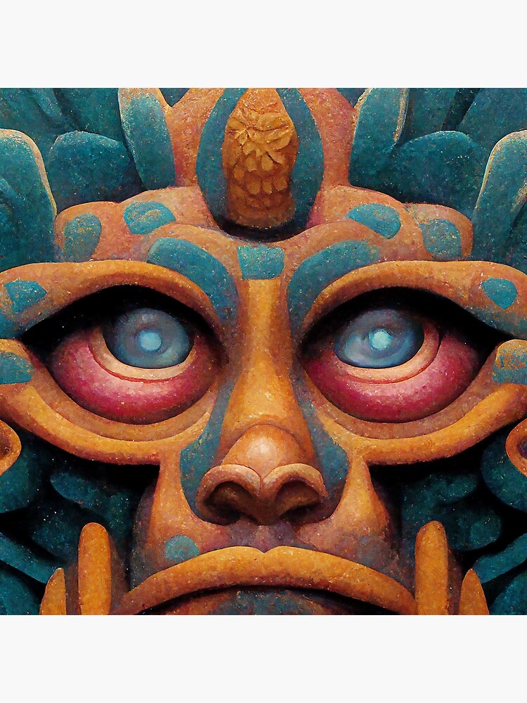 "Monkey. Aztec Monkey Art. Ozomatli art. Artistic angry monkey ...