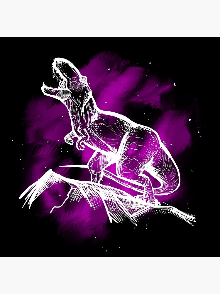 "Violet Galaxy T-Rex" Poster for Sale by KingBillyArts | Redbubble