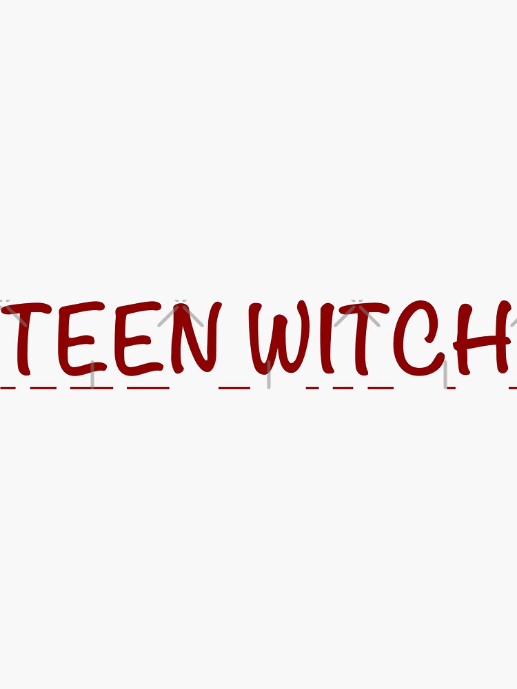 "Teen Witch Sabrina Sticker" Sticker for Sale by EvodiePelce | Redbubble
