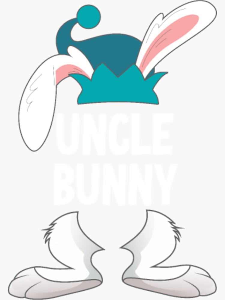 "Uncle Bunny Family Easter" Sticker for Sale by ThomasJaru | Redbubble