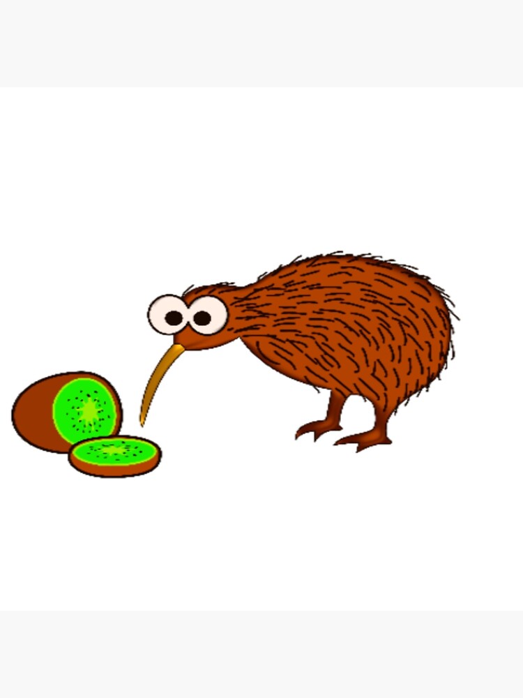 "KIWI BIRD EATING KIWI" Poster for Sale by KatisDesign | Redbubble
