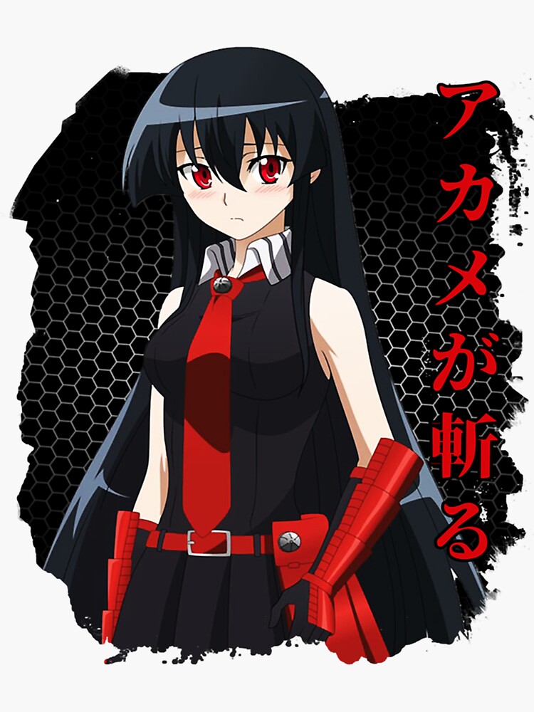 "Akame ga kiru Sheele, Lubbock, Akame, and Bulat." Sticker for Sale by ...