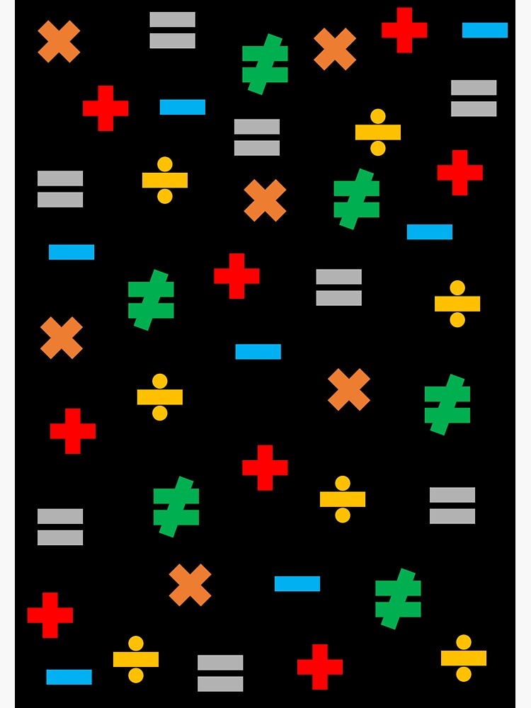 "Math symbols" Sticker for Sale by satya881 | Redbubble