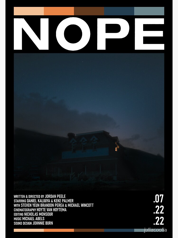 "Nope - "Haywood Ranch" Fan Poster" Sticker for Sale by juliacoolia ...
