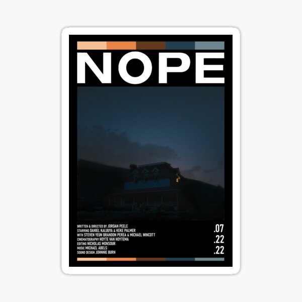 "Nope - "Haywood Ranch" Fan Poster" Sticker for Sale by juliacoolia ...