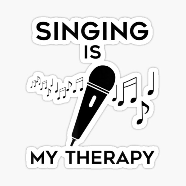 "Ironic Saying Singer Vocal Coach Singing Music" Sticker for Sale by ...