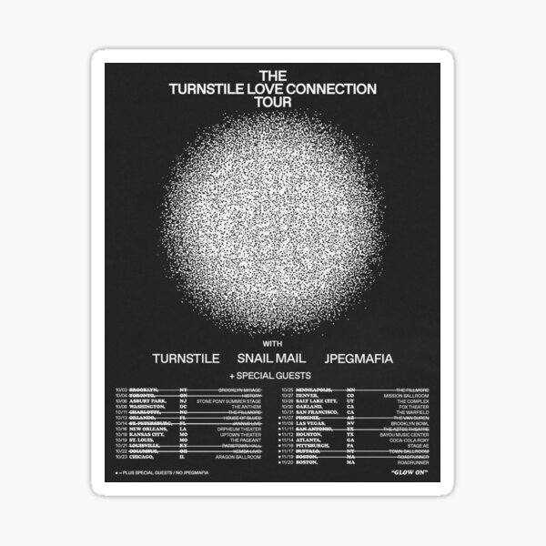 "The Turnstile Love Connection Tour" Sticker for Sale by Rcarrollsh ...