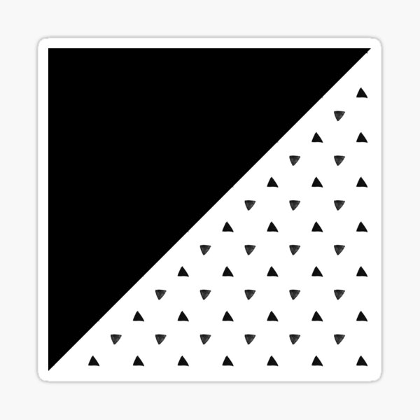 "Triangle and triangles" Sticker for Sale by adiosmillet | Redbubble