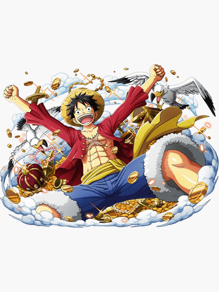 "Luffy one piece " Sticker for Sale by theresataylort2 | Redbubble
