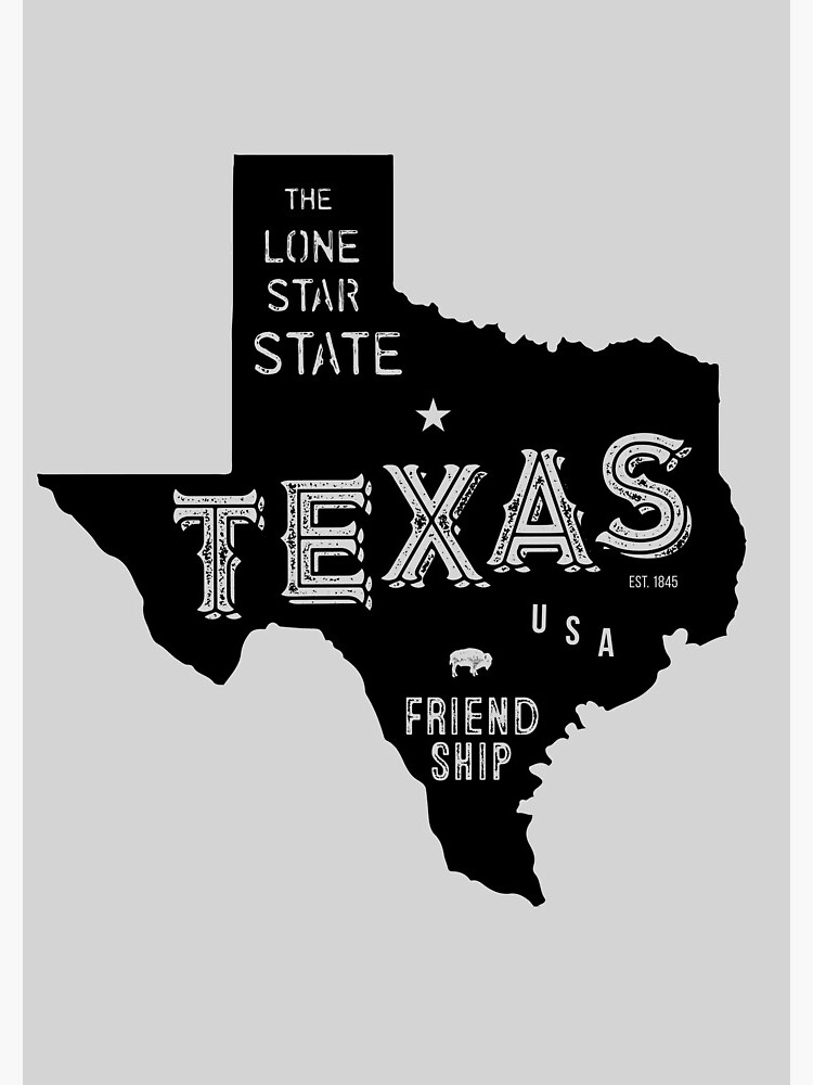 "Texas State Shape & Motto & Nickname" Spiral Notebook for Sale by ...