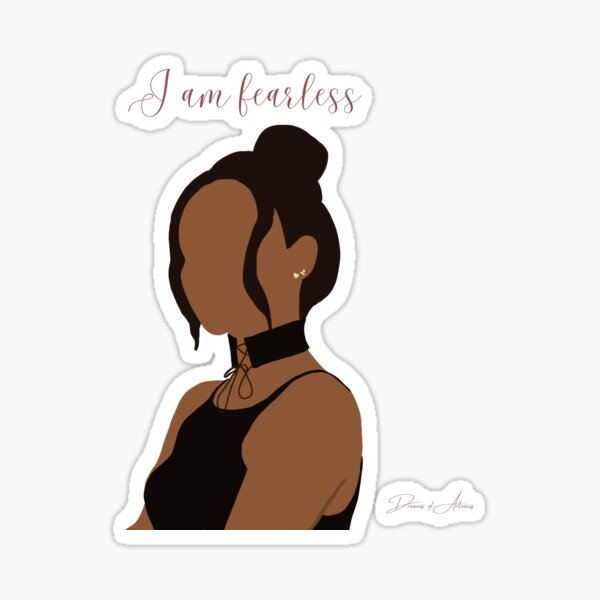 "I am fearless self-love affirmation transparent" Sticker for Sale by ...