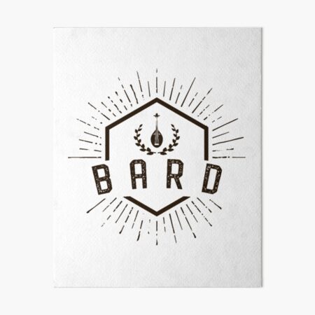 "Bard Emblem Tabletop RPG Character Class" Art Board Print for Sale by ...