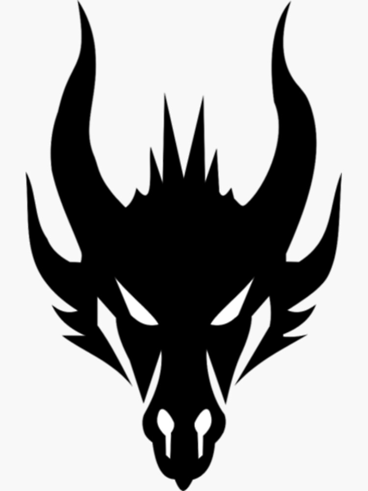 "Dragon Face" Sticker for Sale by AntonioFrio | Redbubble