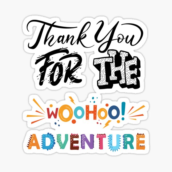 "WooHoo Adventure!" Sticker for Sale by RonelM | Redbubble