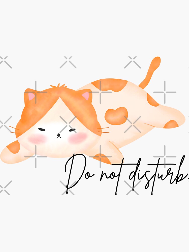 "Kawali Cute Kitty Cat Cartoon" Sticker for Sale by PerfectBlend ...