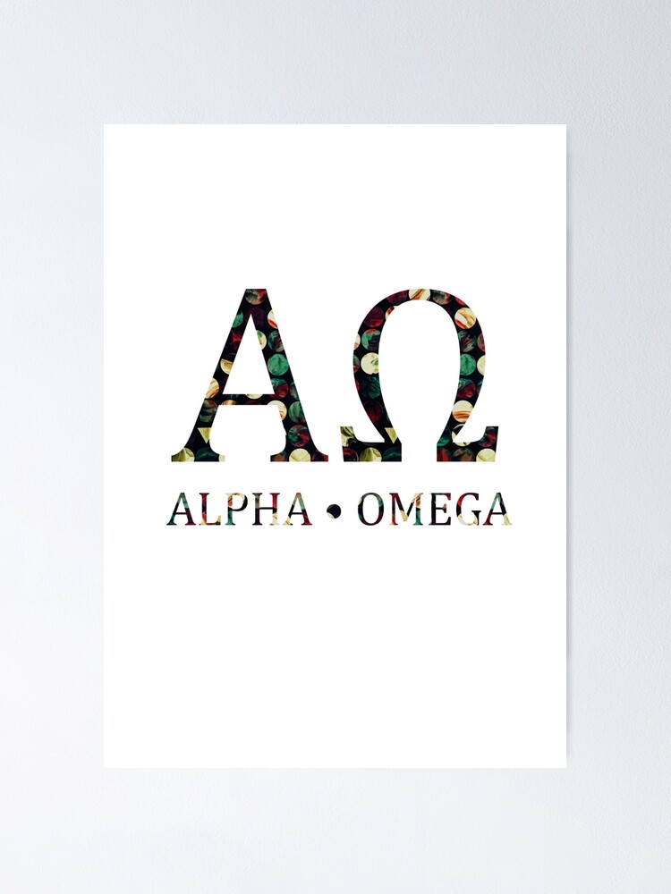 "Language of Science - Alpha & Omega " Poster for Sale by KEYprints ...