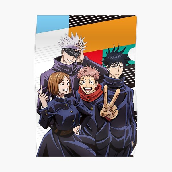 "First Years Jujutsu Kaisen" Poster for Sale by AnimeShopBalkan | Redbubble