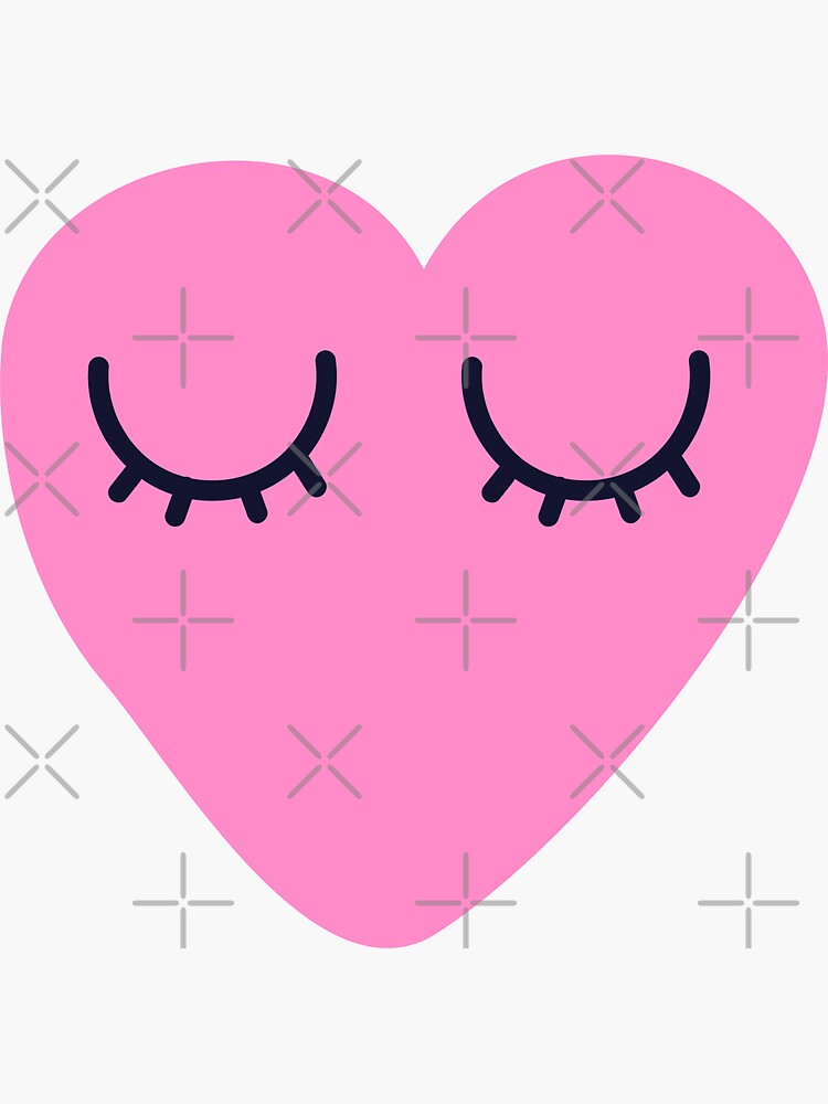 "Preppy Heart " Sticker for Sale by cucumber-guru | Redbubble