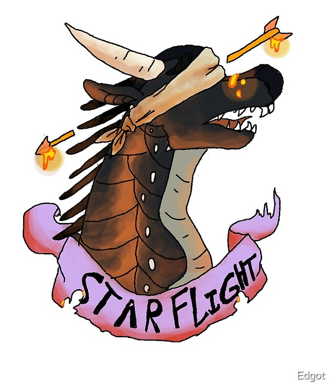 "Wings of Fire Dragon! Starflight Sticker!" by Edgot Emily Dimov ...