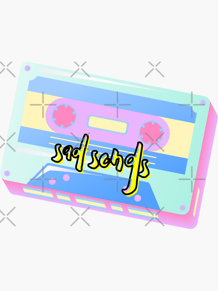 "Sad Mixtape" Sticker for Sale by Hudyakart | Redbubble