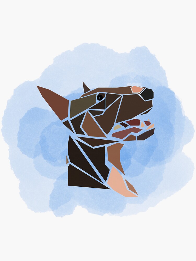 "Cute bulldog geometric drawing" Sticker for Sale by LovelyMrCat ...