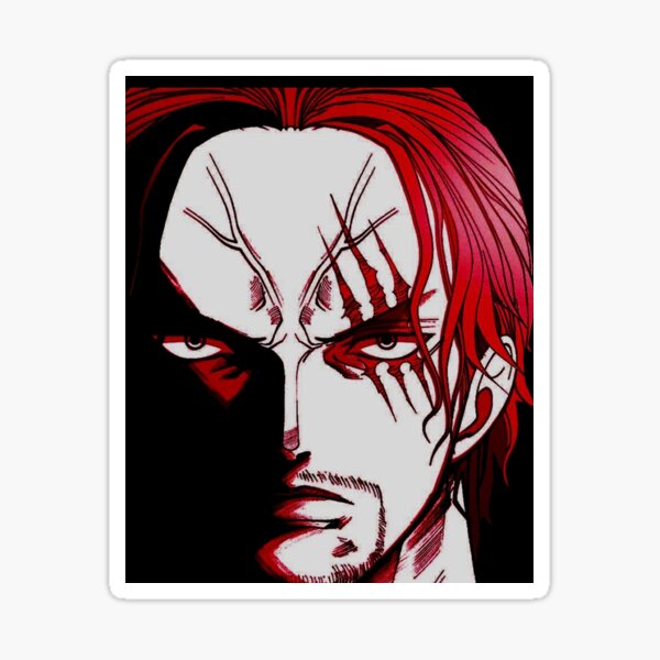 "One Piece Akagami Shanks Graphic " Sticker for Sale by theresataylort2 ...