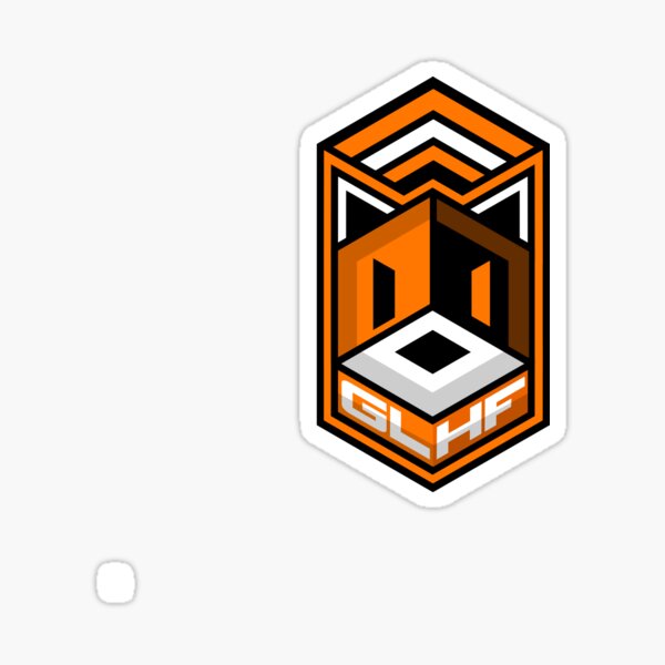 "GLHF Fox Logo" Sticker for Sale by MOULEOFFICIAL | Redbubble