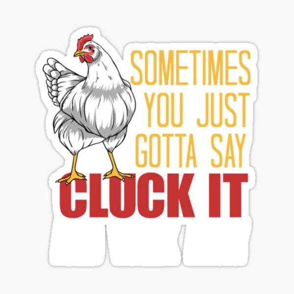 "Funny Chicken Cluck It Chicken14" Sticker for Sale by ManhMaoo | Redbubble