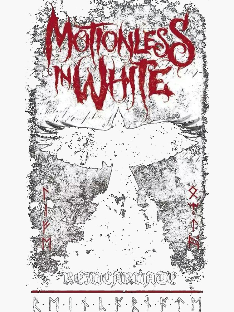 " MOTIONLESS IN WHITE BAND" Sticker for Sale by SabinKo | Redbubble