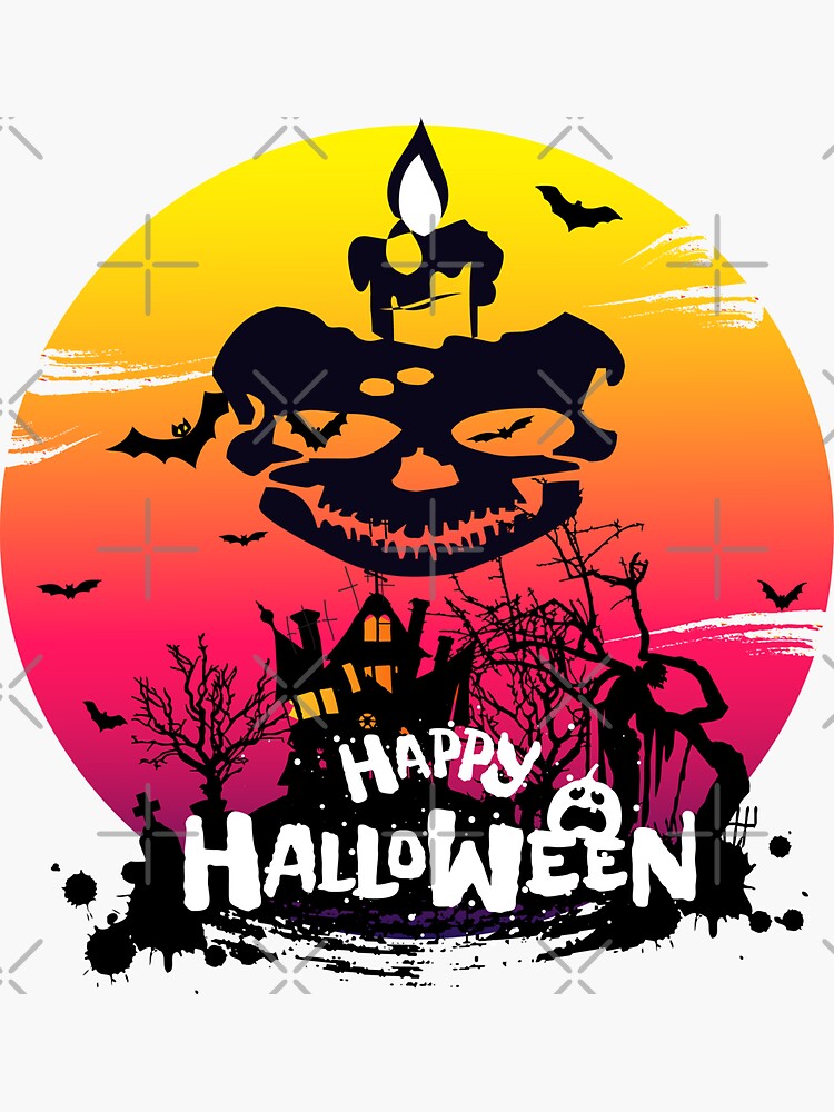 "Happy halloween horror nights 2022, Hunted house" Sticker for Sale by ...