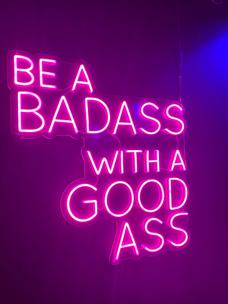 Bad Ass With A Good Ass Sticker For Sale By Designlauranna Redbubble