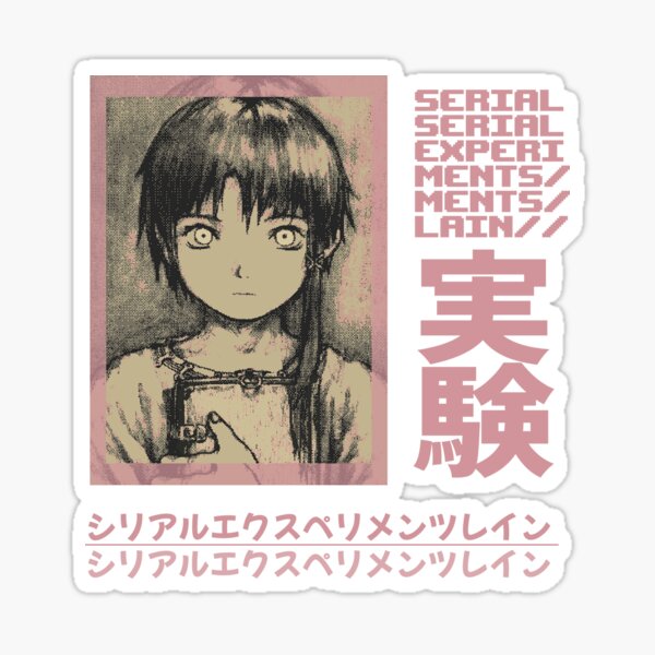 "Serial Experiments LAIN" Sticker for Sale by anime0manga | Redbubble