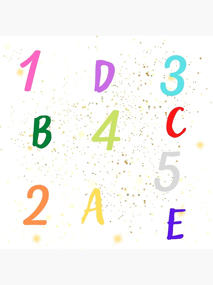 Póster «Aprende el alfabeto y los números» de BEAUTYOU | Redbubble