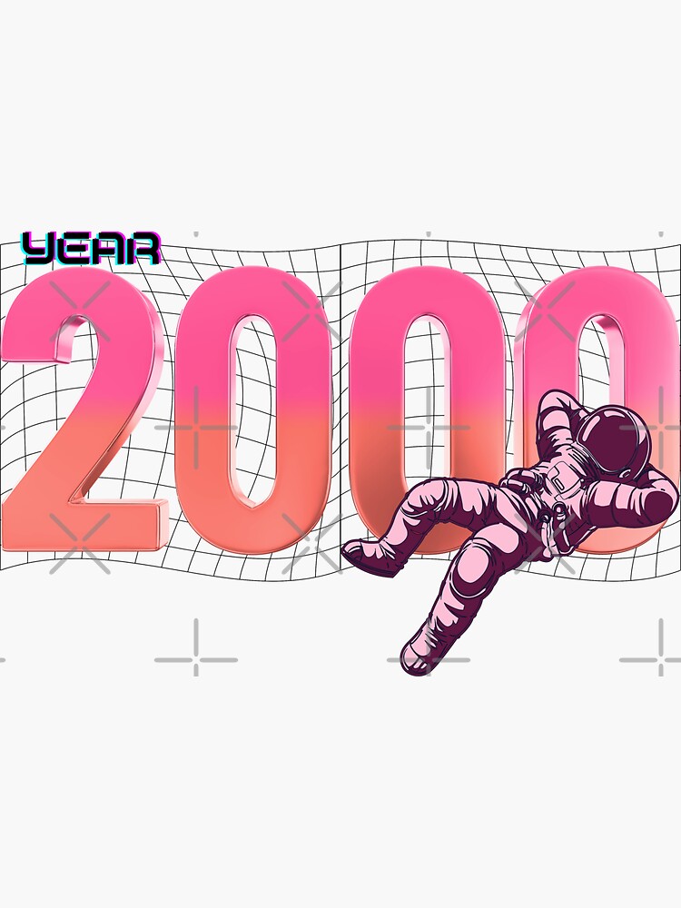 "year 2k" Sticker for Sale by Hudyakart | Redbubble