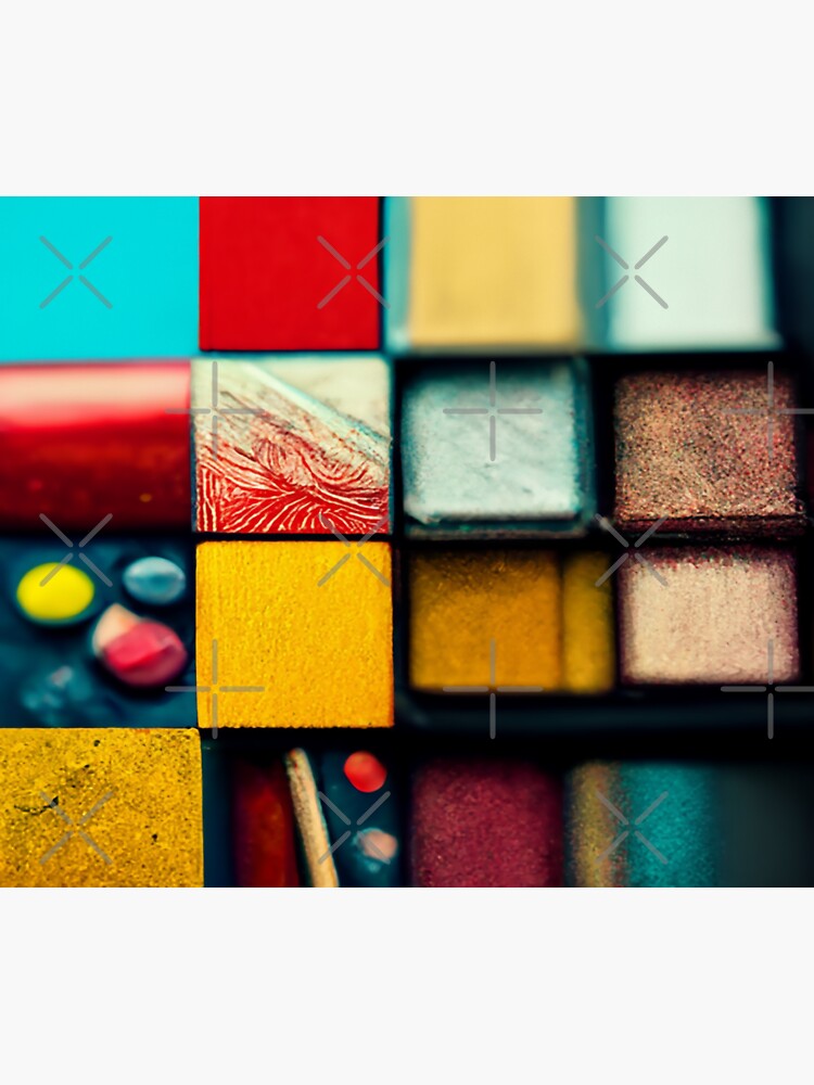 "Square cubism Digital Art beautiful." Sticker for Sale by ORSALSHOP ...