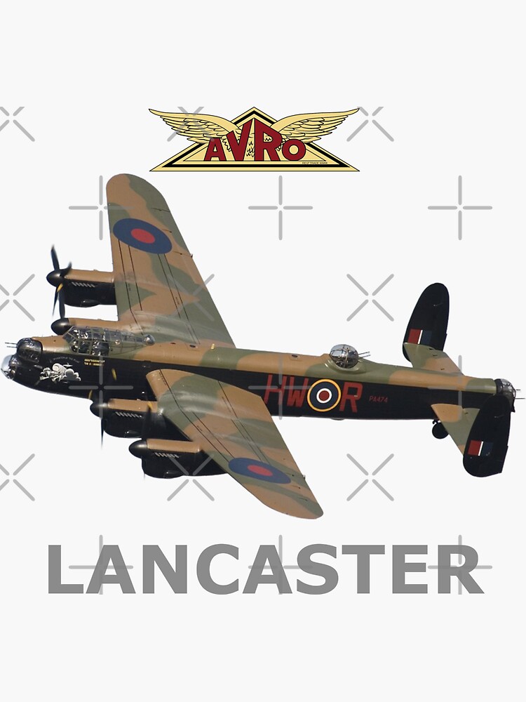"Avro Lancaster WW2 heavy bomber" Sticker for Sale by Digitalfred ...
