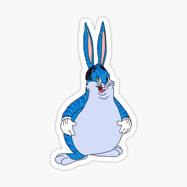 "Blue Chungus" Sticker for Sale by AvatarGuy | Redbubble