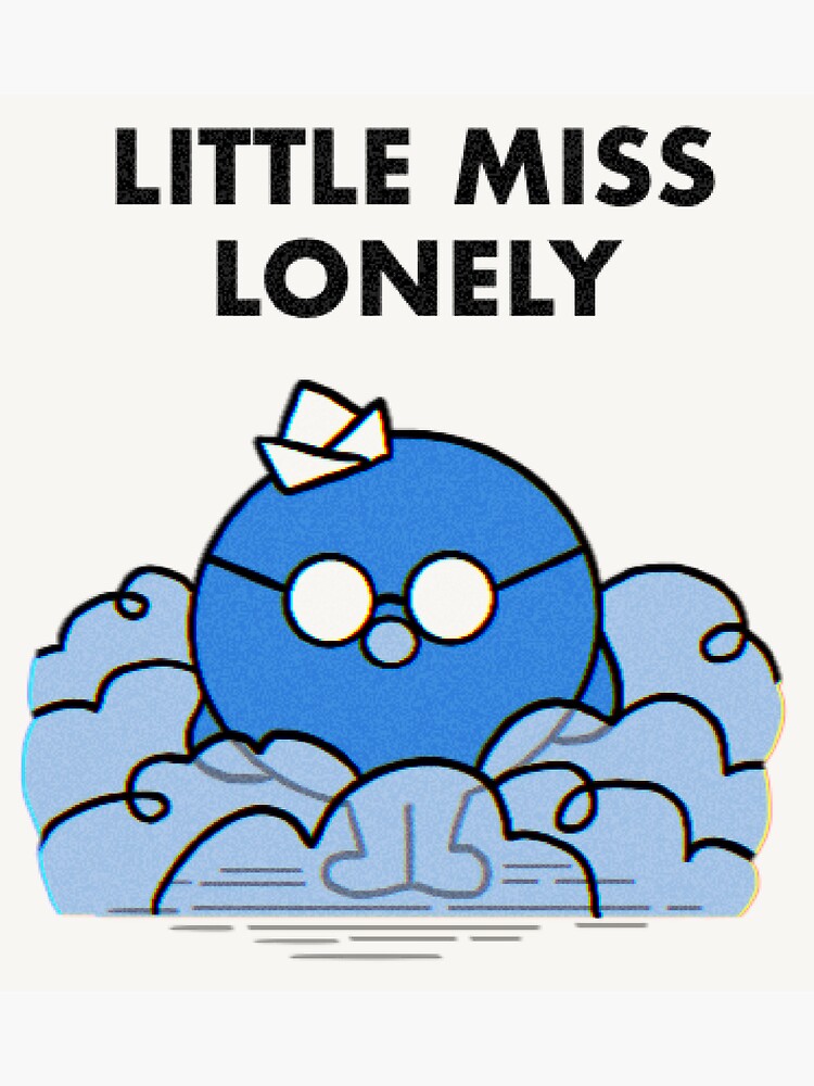 "Little Miss Lonely" Sticker for Sale by clairebearspark | Redbubble