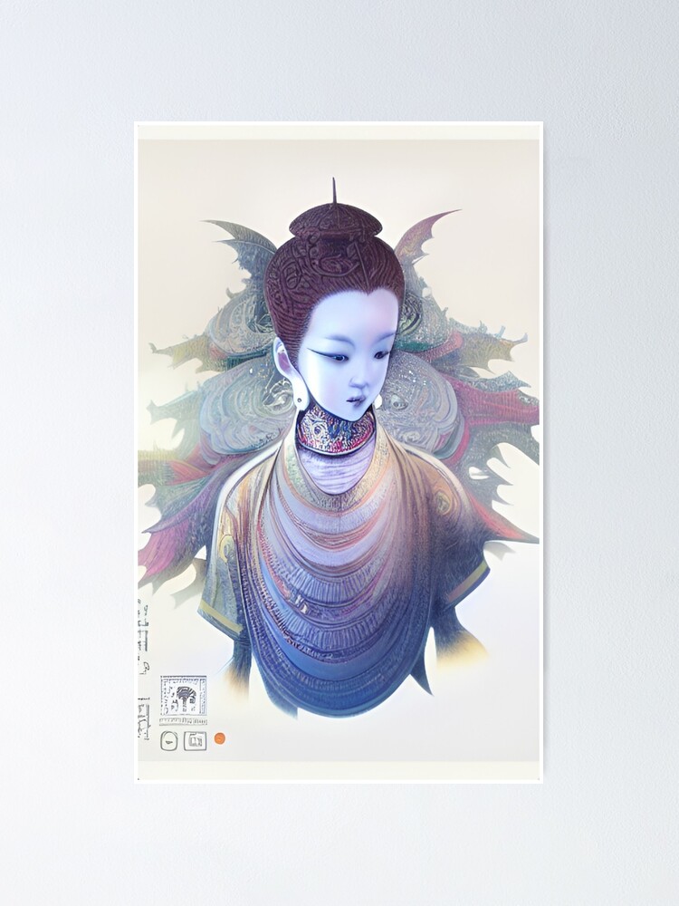 Póster «Buda chino original Arte conceptual Ilustración digital ...