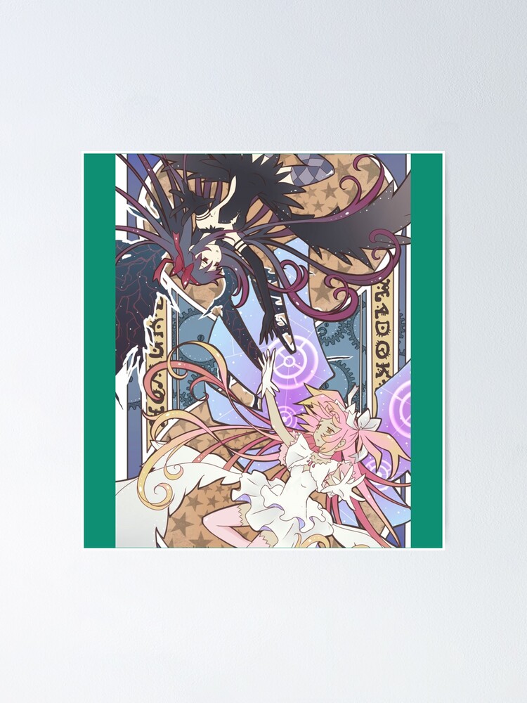 "Madoka & Homura" Poster for Sale by AbuVodena | Redbubble