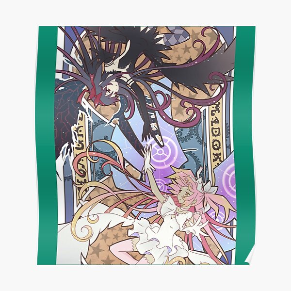"Madoka & Homura" Poster for Sale by AbuVodena | Redbubble