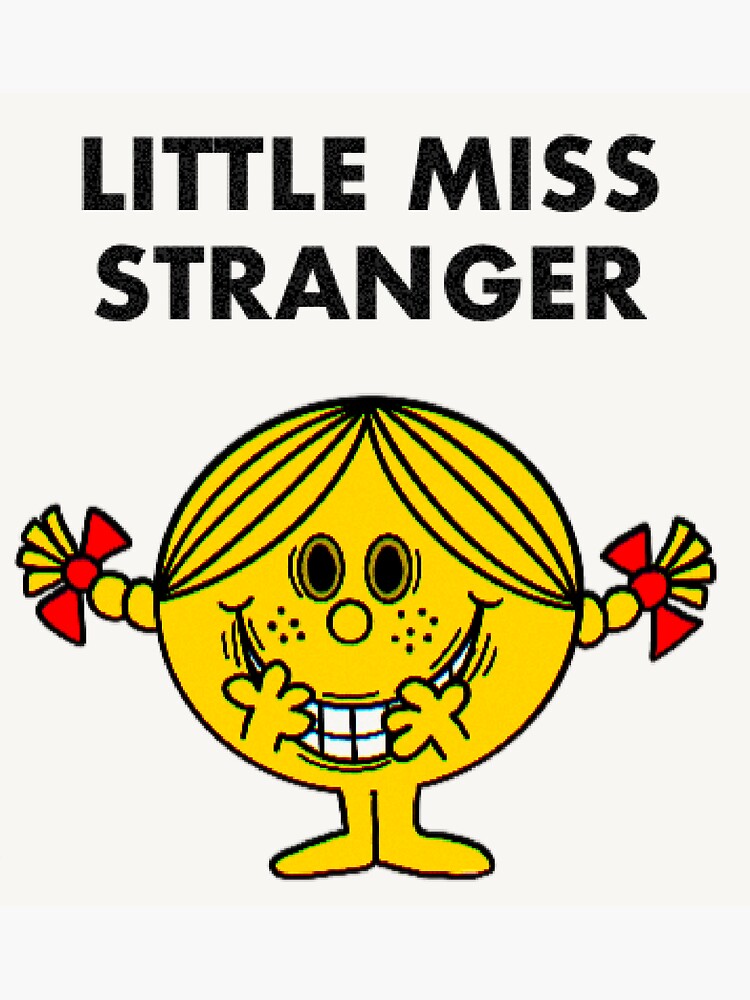 "Little Miss Stranger" Sticker for Sale by clairebearspark | Redbubble