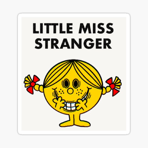 "Little Miss Stranger" Sticker for Sale by clairebearspark | Redbubble