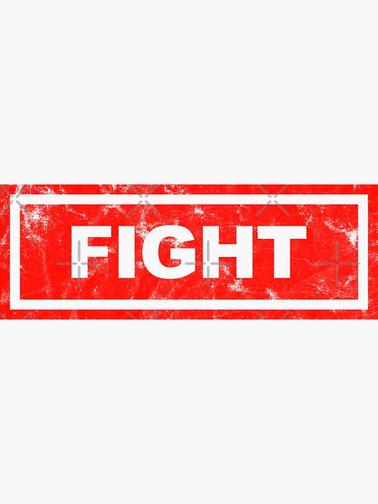 "Red Fight Sign" Sticker for Sale by GraffitiJoe | Redbubble