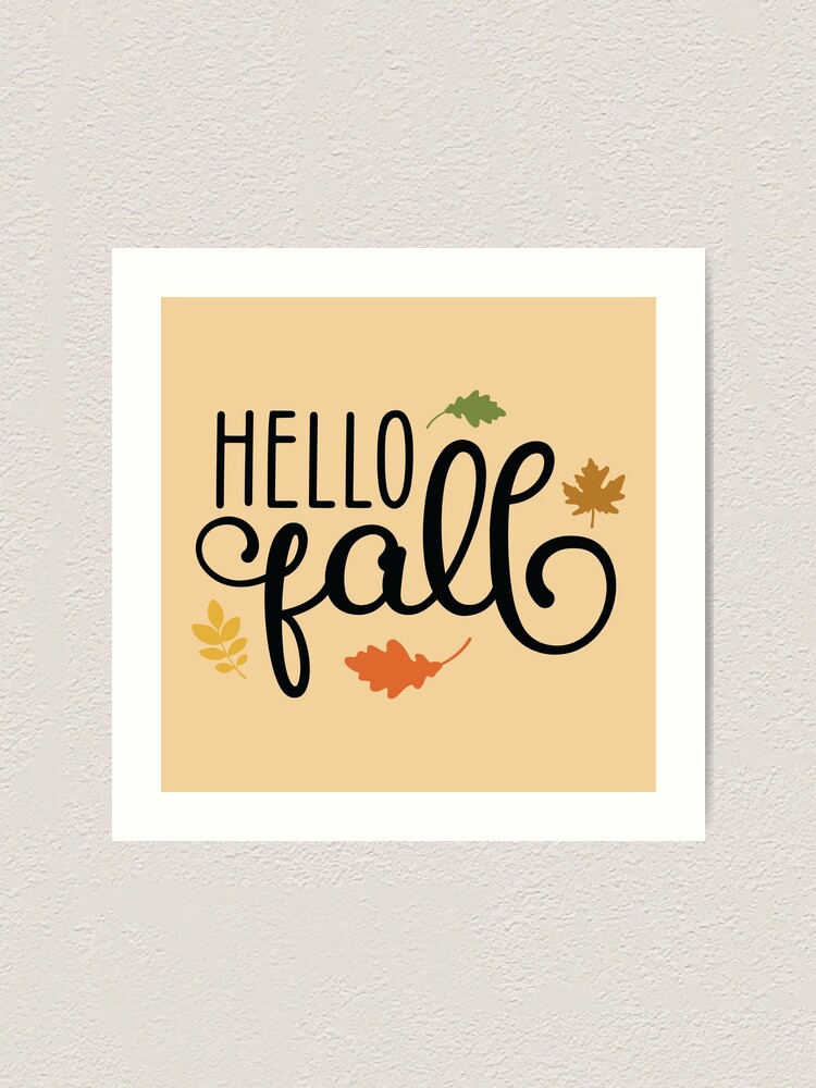 Hello Fall Printable