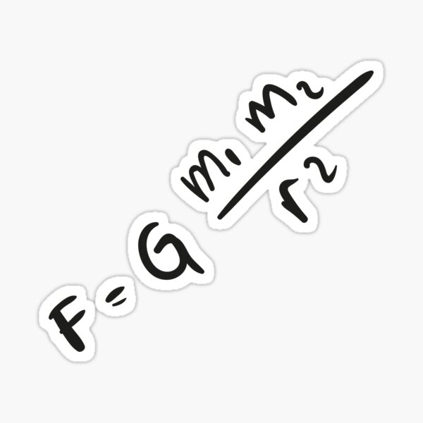 "Newton's Laws of Gravity" Sticker for Sale by Sejmen | Redbubble